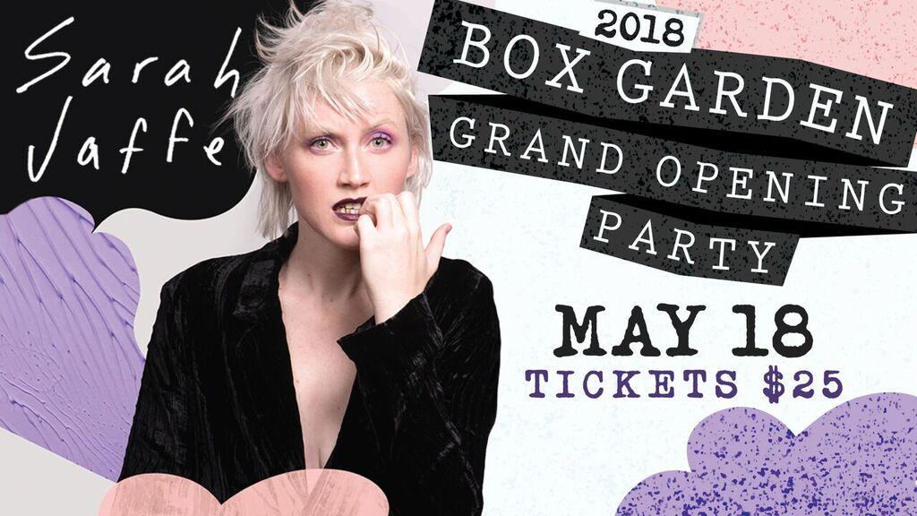 planoprofile: Sarah Jaffe Headlines Legacy Hall's Box Garden Opening